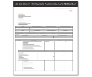 EDI 180 | Return Merchandise Authorization and Notification