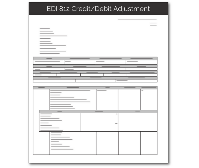 EDI 812 | Credit/Debit Adjustment