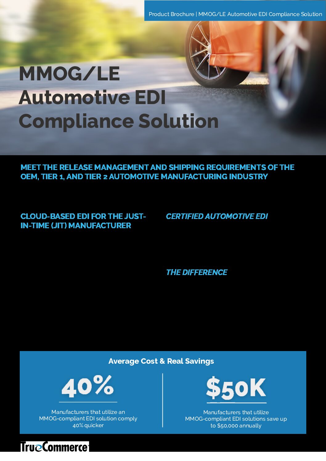 Easy MMOG/LE Automotive Compliance | Product Brochure Easy MMOG/LE Automotive Compliance | Product Brochure