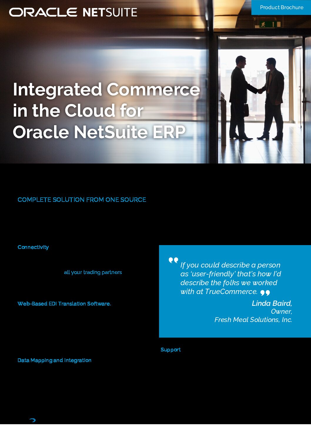 TrueCommerce Resource: NetSuite ERP Integration PDF