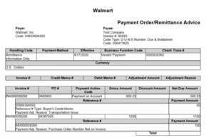 EDI 820 | Payment Order | Remittance Advice